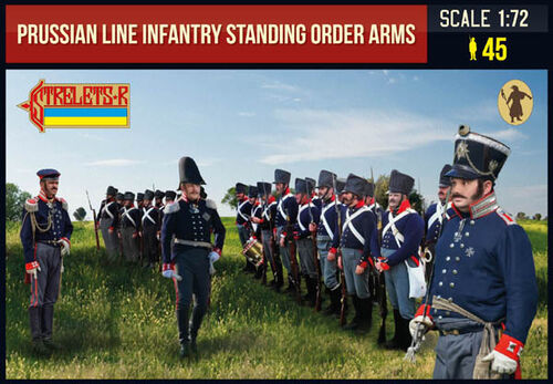 Strelets-R 21172 Prussian Line Infantry in Summer Dress standing Order Arms (Napoleonic Wars)