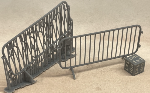 EMP3D 72120105 Barierki metalowe mobilne - 2 sztuki
