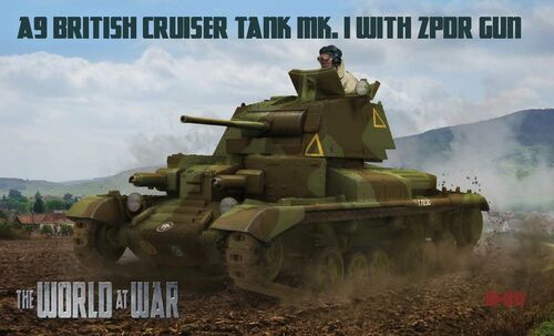 IBG WAW011 A9 British Cruiser Tank Mk.I with ZPDR gun