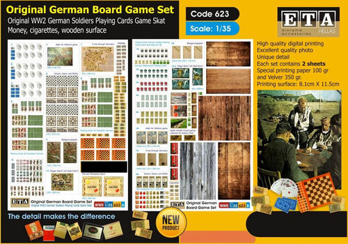 ETA DIORAMA ACCESSORIES 623 Original German WWII Board Game Set