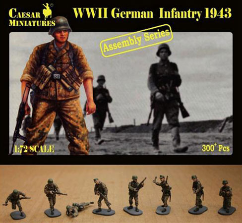 Caesar Miniatures CM7711 German Infantry 1943 (ASSEMBLY SERIES)