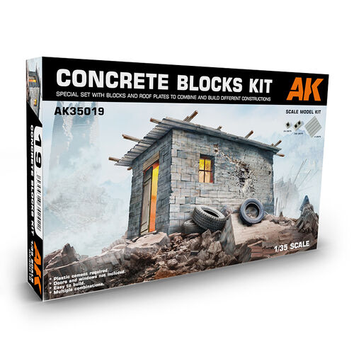AK-Interactive 35019 Concrete Blocks Kit