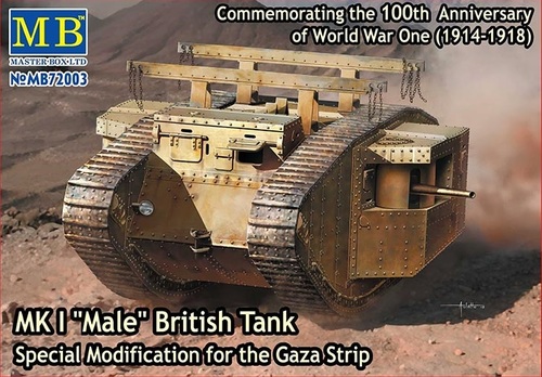 Master Box 72003 MK I "Male" British Tank, Special Modification for the Gaza Strip