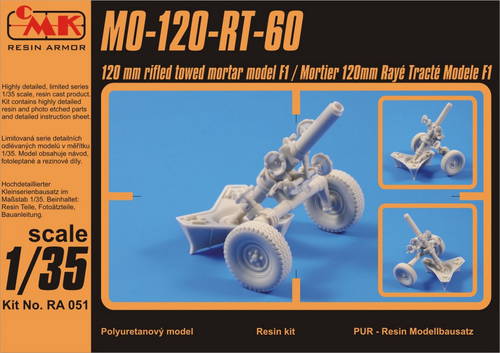 CMK RA051 MO-120-RT-61, "120 mm rifled towed mortar, model F1" / Mortier 120mm Rayé Tracté Modele F1 - full re