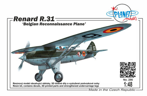 Planet Models 286 Renard R.31 'Belgian Recconaissance Plane'