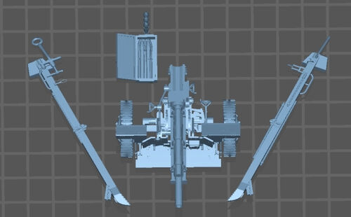 Peddinghaus-Decals 72F332 US M1 A1 Howitzer - Towed Version (3D-Printed)