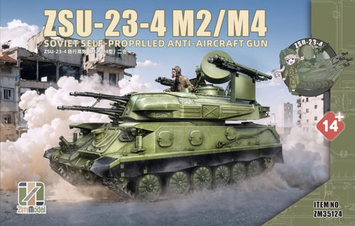 Zimi Model 35124 ZSU-23-4 M2/M4 Soviet Self-Propelled Anti-Aircraft Gun