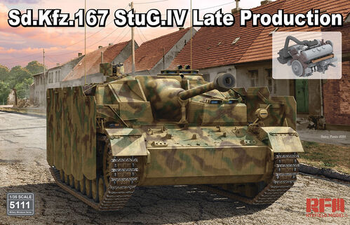 Rye Field Model RM-5111 Sd.Kfz.167 StuG.IV Late Production with Engine & Workable tracks