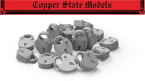 Copper State Models A35-057 Set of Padlocks x24