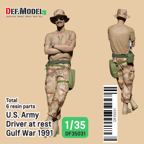 DEF Model DF35031 US Army Driver at rest Gulf War 1991