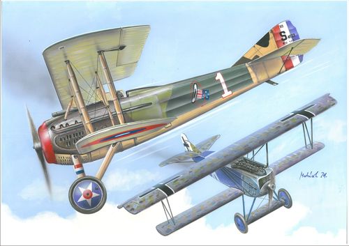 Valom 14419 Fokker D.VII vs Spad XIII