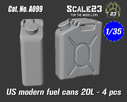 Scale23 35-A099 US modern fuel cans 20L - 4 pcs