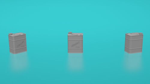 EMP3D 72050228 Niemieckie bańki na paliwo/olej - 5 litrów - Jurgens 1936 - 4 sztuki