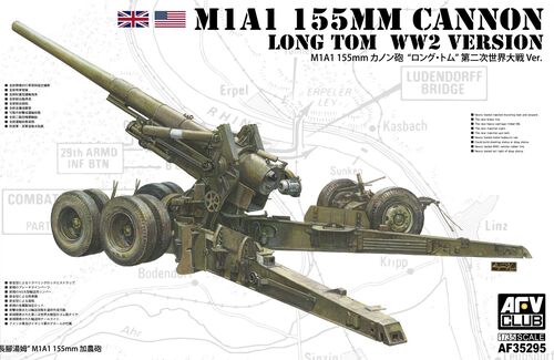 AFV Club 35295 M1A1 155mm Cannon Long Tom WW2 Version