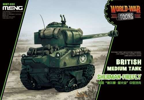 Meng Model WWT008 Sherman Firefly - World War Toons
