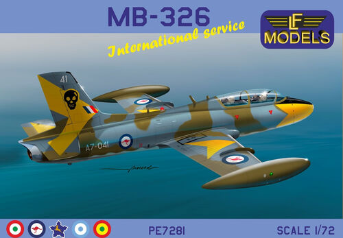 LF Models PE7281 MB-326 International Service - 1xAustralia, 1x Italia, 1xGhana, 1xSAAF and 1x Argentina Decals
