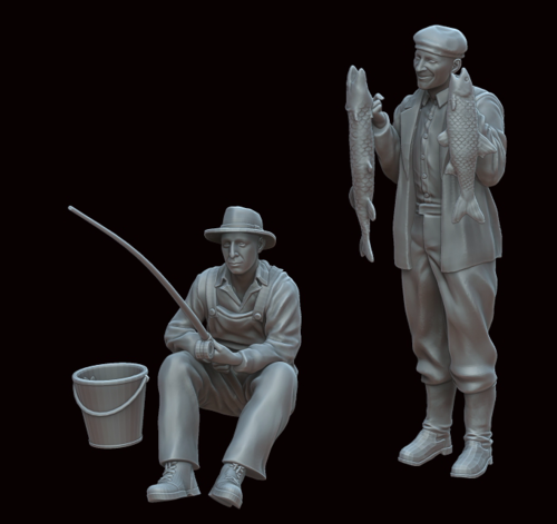 White Stork Miniatures F72054 Fishermen