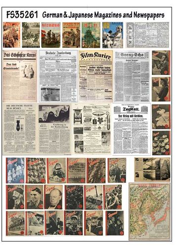 Firestorm Models 35261 German WW2 Newspapers And Magazines