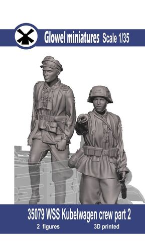 Glowel Miniatures 35079 WSS Kubelwagen Crew Part 2 (2 Figures, 3D Printed)