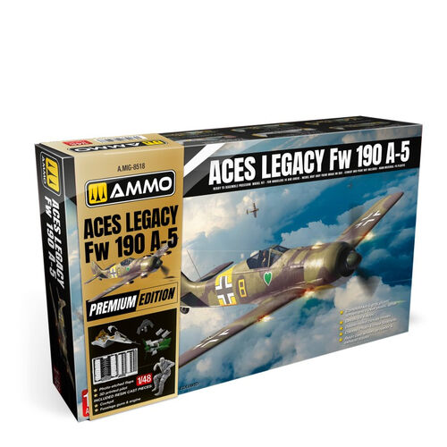 AMMO of Mig Jimenez 8518 Aces Legacy Fw 190 A-5 Premium Edition