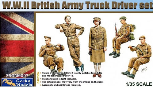 Gecko Models 35GM0007 WWII British Army Truck Driver Set