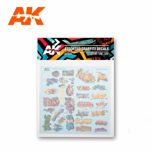 AK-Interactive 9091 Assorted Graffiti Decals