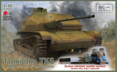 IBG E3501 TKS - Polish Tankette with 20mm NKM wz. 38 FK-A STARTER SET