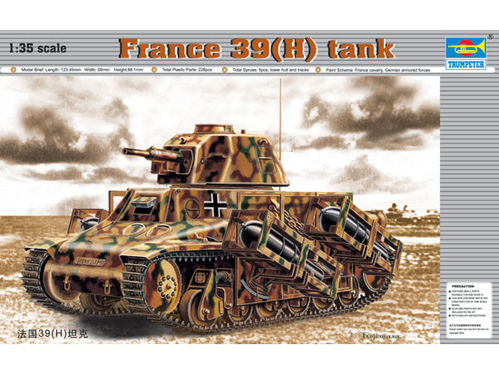 Trumpeter 00352 France 39(H) TANK SA 38 37mm gun