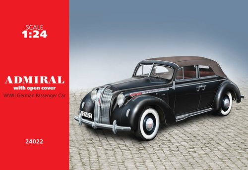 ICM 24022 Admiral Cabriolet with open cover, WWII German Passenger Car
