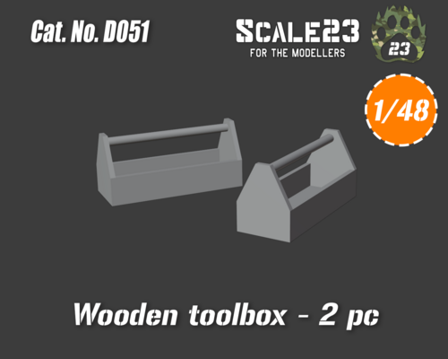 Scale23 48-D051 Wooden toolbox - 2 pc