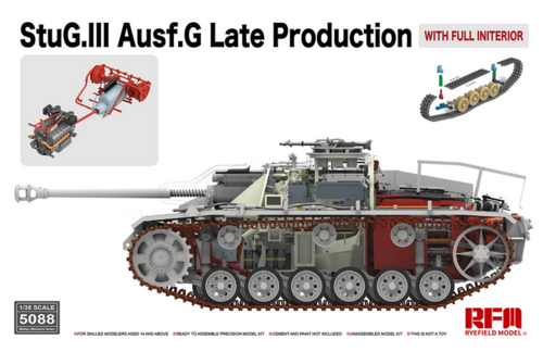 Rye Field Model RM-5088 StuG.III Ausf.G Late Production (Full Interior)