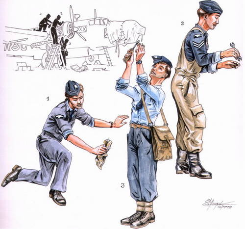 CMK F72099 RAF mechanics for Wellington