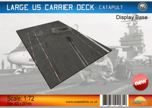 Coastal kits S621-72 1:72 Large Carrier Deck - Catapult 420 x 297mm