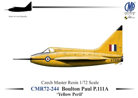 Czech Master Resin 72-244 Boulton Paul P.111 A "Yellow Peril"