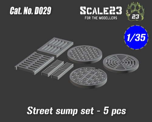 Scale23 35-D029 Street sump set - 5 pcs