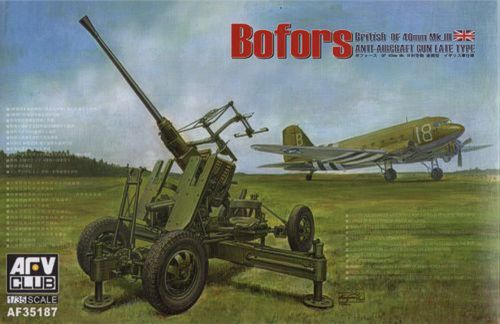 AFV Club 35187 Bofors 40mm Mk III Anti Aircraft Gun (British Version)