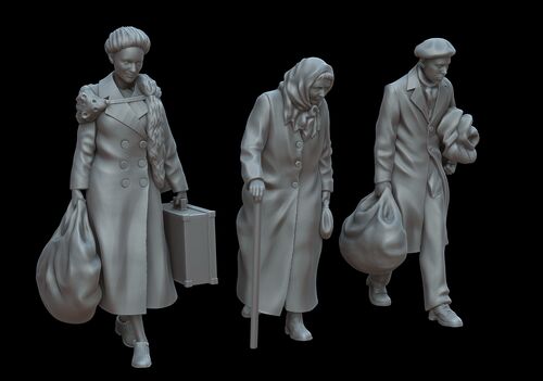 White Stork Miniatures F72036 Civilian figures part 3