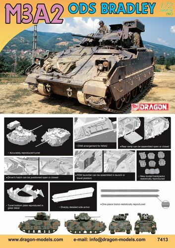 Dragon 7413 M3A2 ODS Bradley