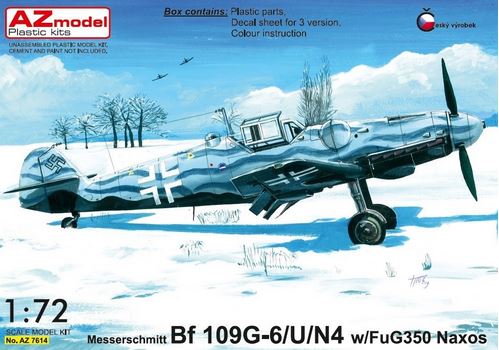 AZ-Model 7614 Bf-109G-6/U/N4 w/FuG350 Naxos