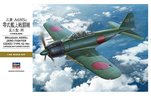 Hasegawa ST34 Mitsubishi A6M5c Zero Fighter "Zeke" Type 52