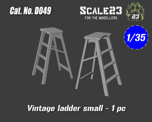 Scale23 35-D049 Vintage ladder small - 1 pc