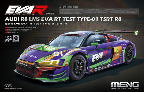 Meng Model CS-008 Audi R8 LMS EVA RT Test Type-01 TSRT R8