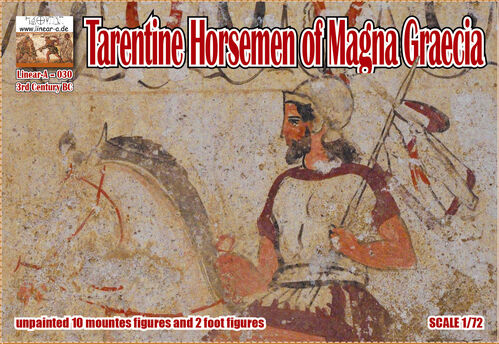 Linear-A 030 Tarentine Horsemen of Magna Graecia (III Cen. BC) (12 figures in 12 poses)