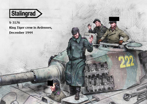Stalingrad 3176 King Tiger crew in Ardennes set