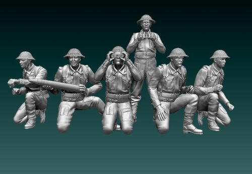 Peddinghaus-Decals 72F102 6 English Soldiers Gun Crew