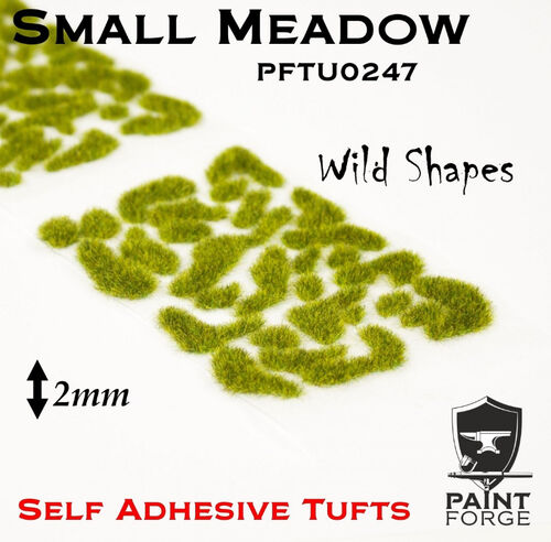 Paint Forge PFTU0247 Small Meadow Wild Shapes 2 mm - Self Adhesive Tufts