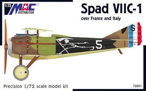 MAC 72051 Spad VIIC-1 over France and Italy