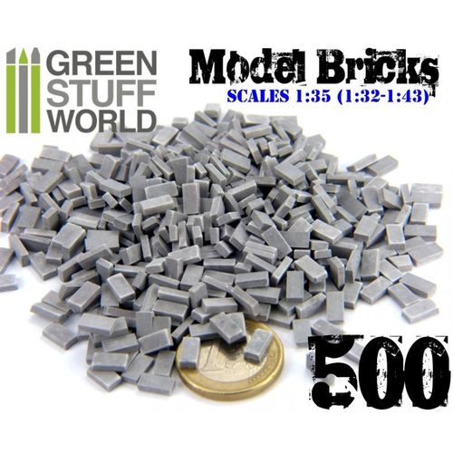 Green Stuff World 9203 Model Bricks - Grey x500