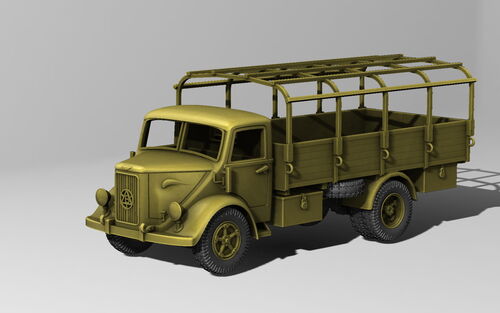 EMP3D 72011526 Średnia ciężarówka Bianchi Miles - ze stelażem