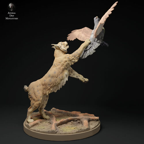 EMP3D 35130419 Ryś Polujący Na Głuszca - Zestaw